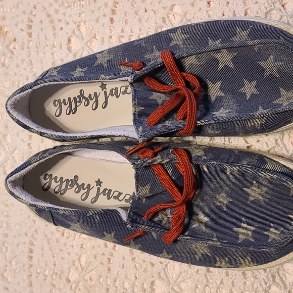 Gypsy Jazz | Shoes | Gypsy Jazz Slide On Star Spangled Shoe | Poshmark